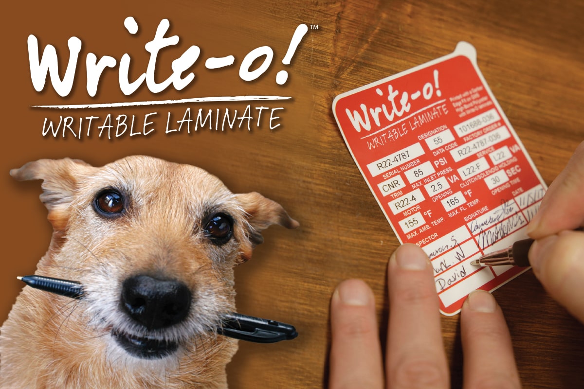 Writeable Laminate That Can Withstand 300+ Degrees F